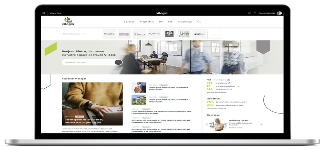 Un intranet sur mesure pour Vilogia [Cas client]